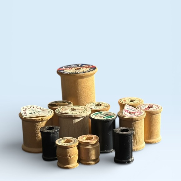 Office | Vintage Empty Thead Spools Medium Various Brandssizes Mostly ...